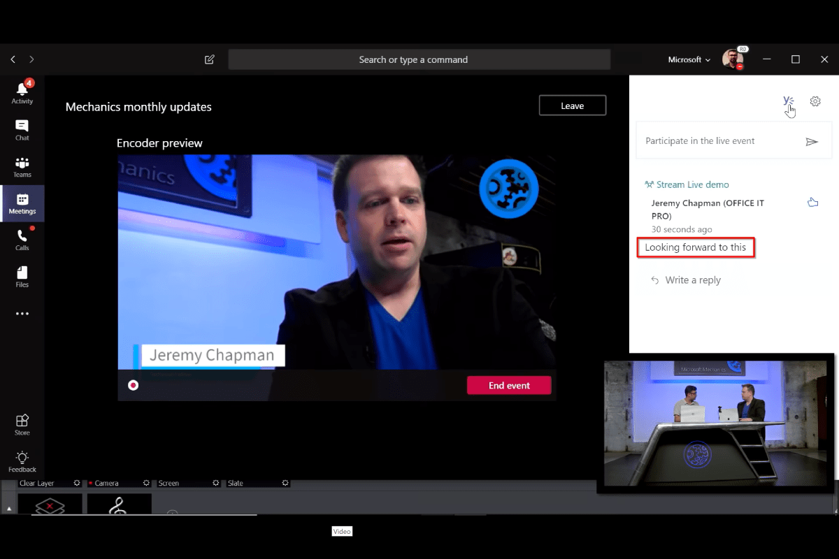 Create a live event with video streaming in Microsoft Stream, Microsoft ...