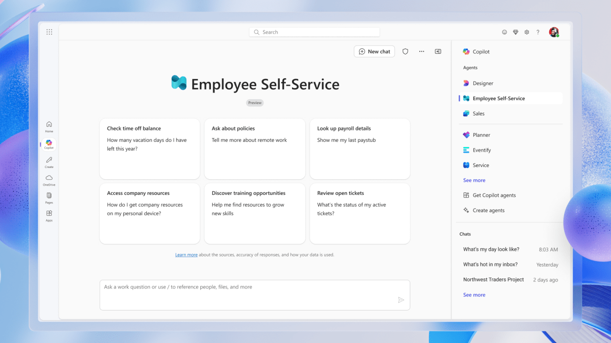 AI powered Employee Self Services in Microsoft 365 Copilot – Thomas ...